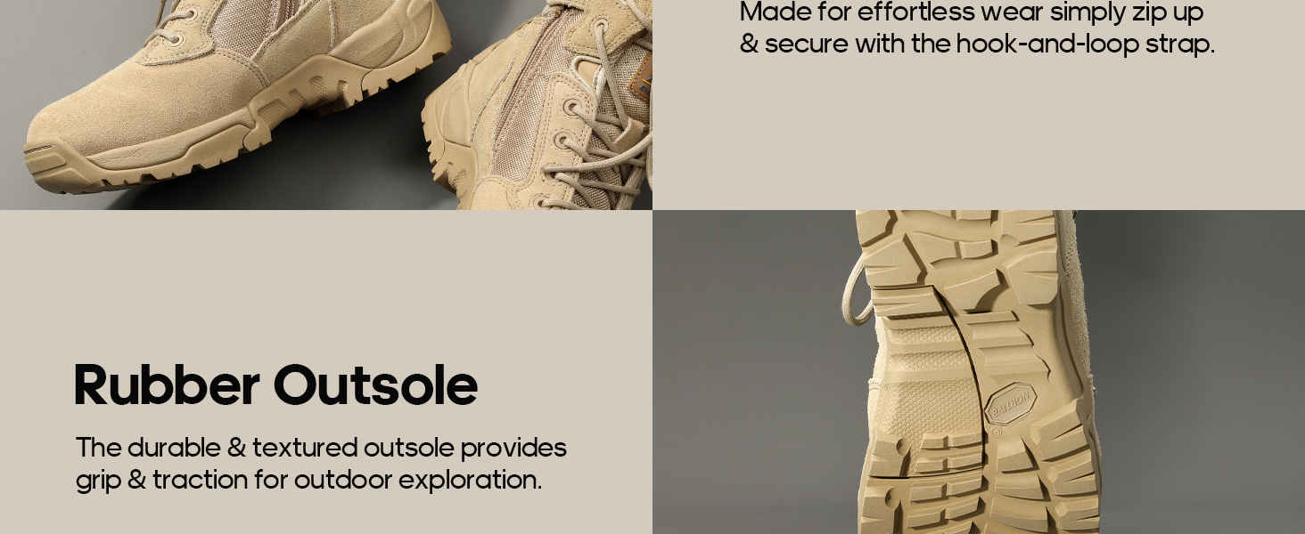 Men's Extra Wide Military Tactical Boots -Nortiv 8