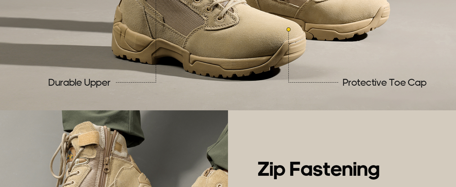 Men's Extra Wide Military Tactical Boots -Nortiv 8