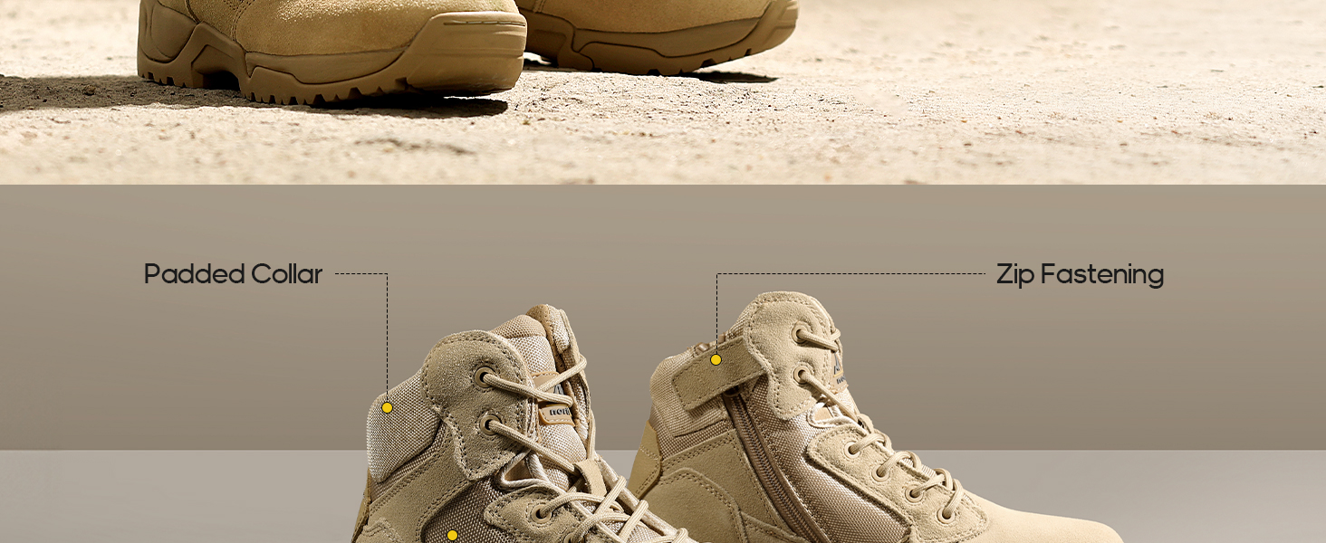 Men's Extra Wide Military Tactical Boots -Nortiv 8